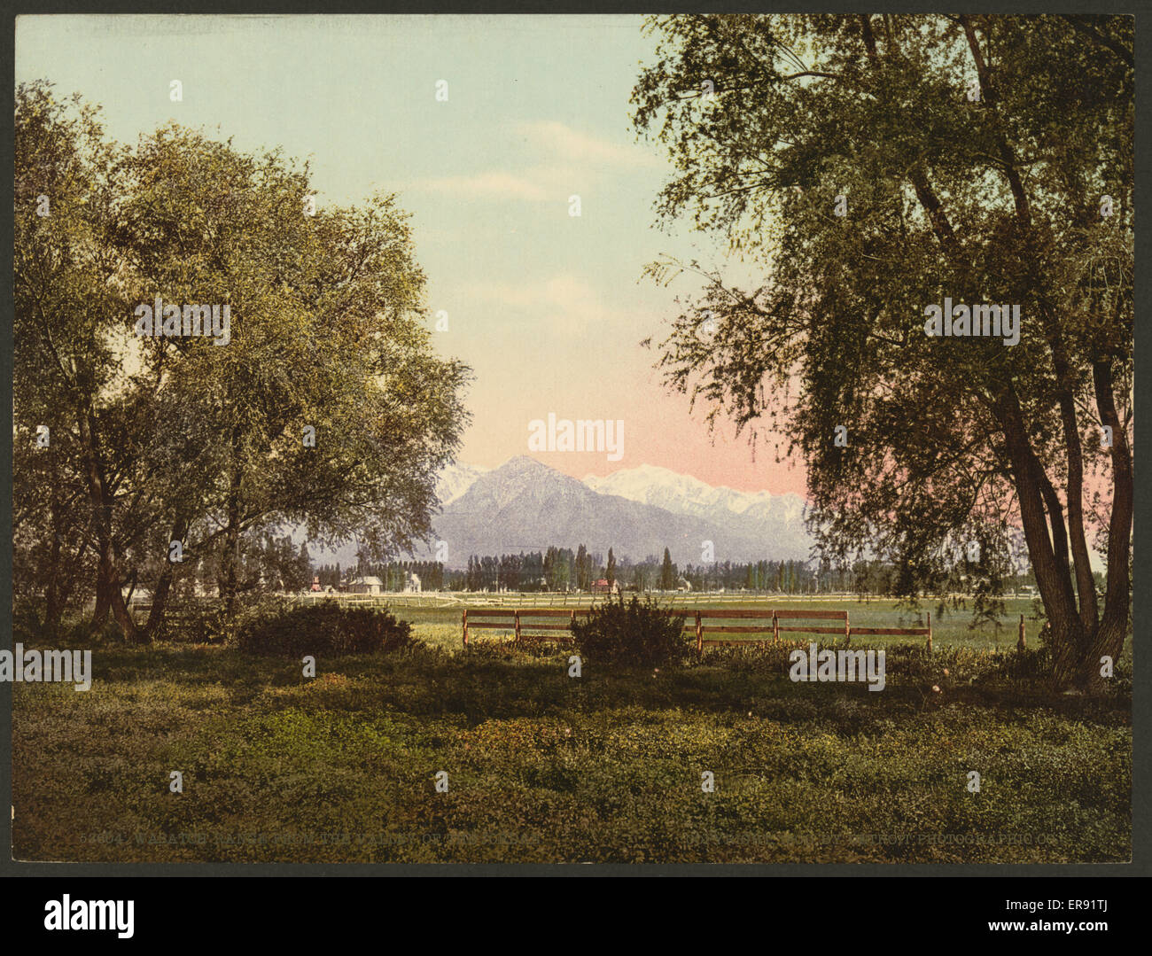 Wasatch Range from the Valley of the Jordan Stock Photo - Alamy