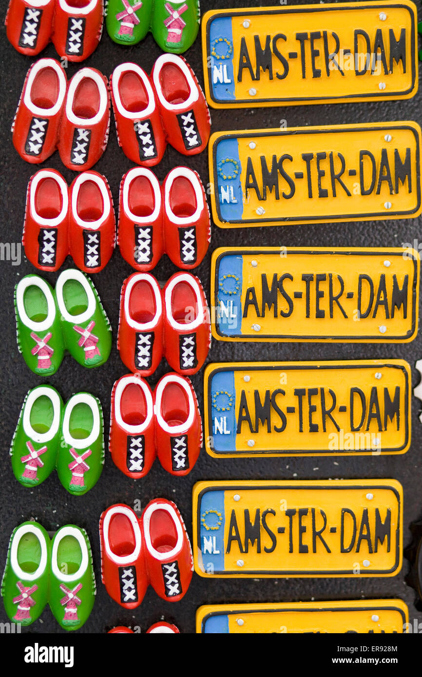 Fridge Magnets of Traditional Dutch clogs and Amsterdam Number plates ...