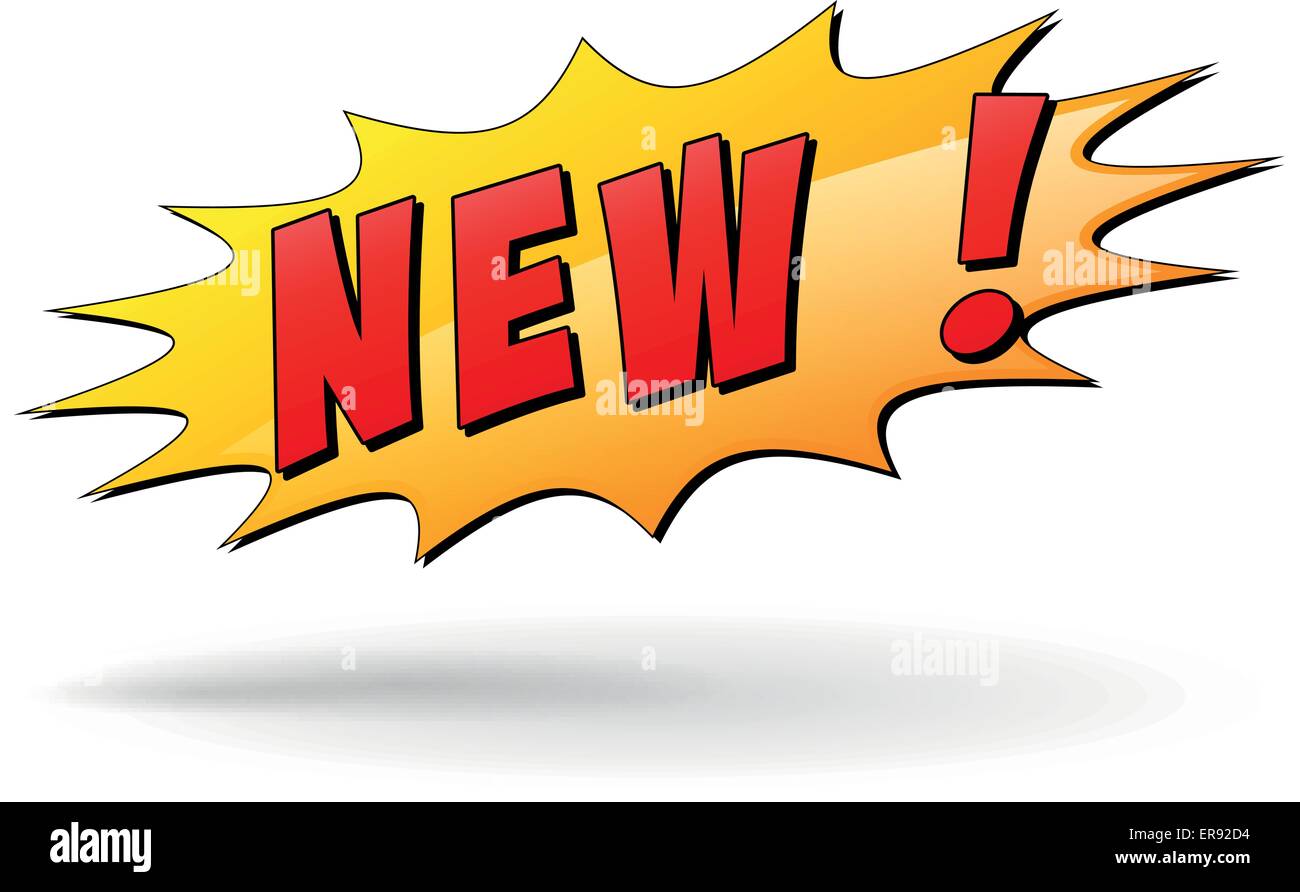 Vector illustration of new star icon on white background Stock Vector ...