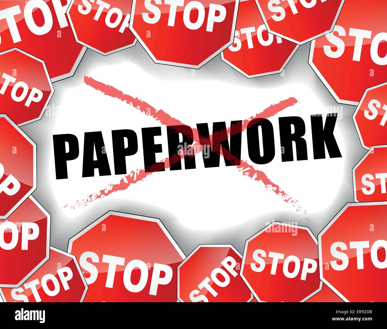 Paperwork documents stack Stock Vector Images - Alamy
