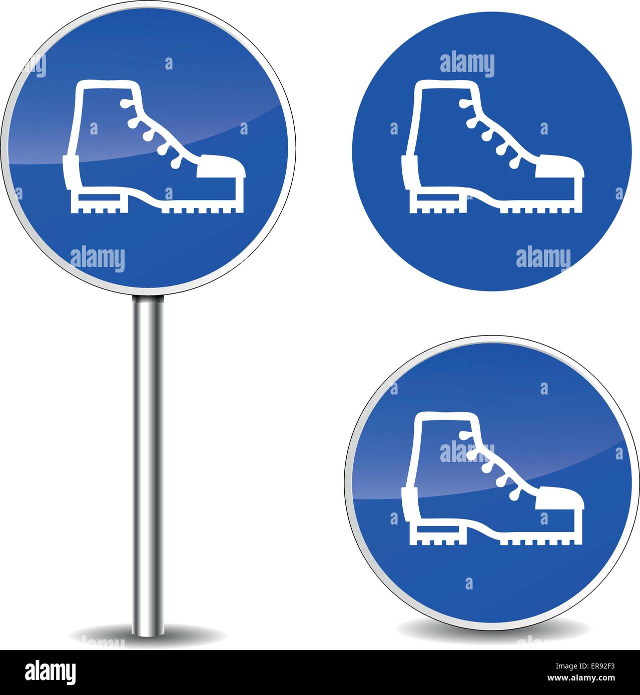 Safety shoes sign hi-res stock photography and images - Alamy