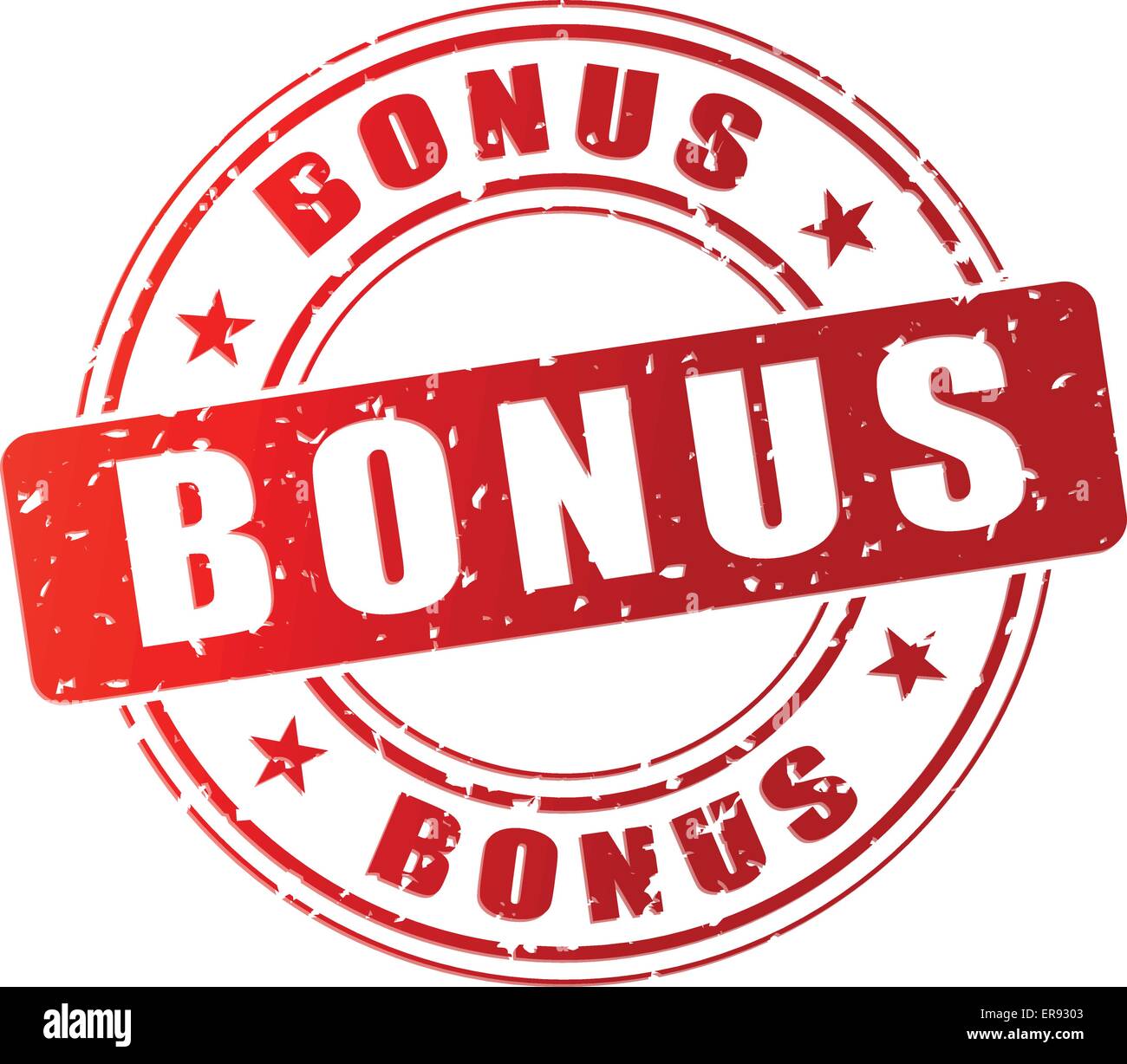 Vector illustration of red bonus stamp icon Stock Vector Image & Art ...