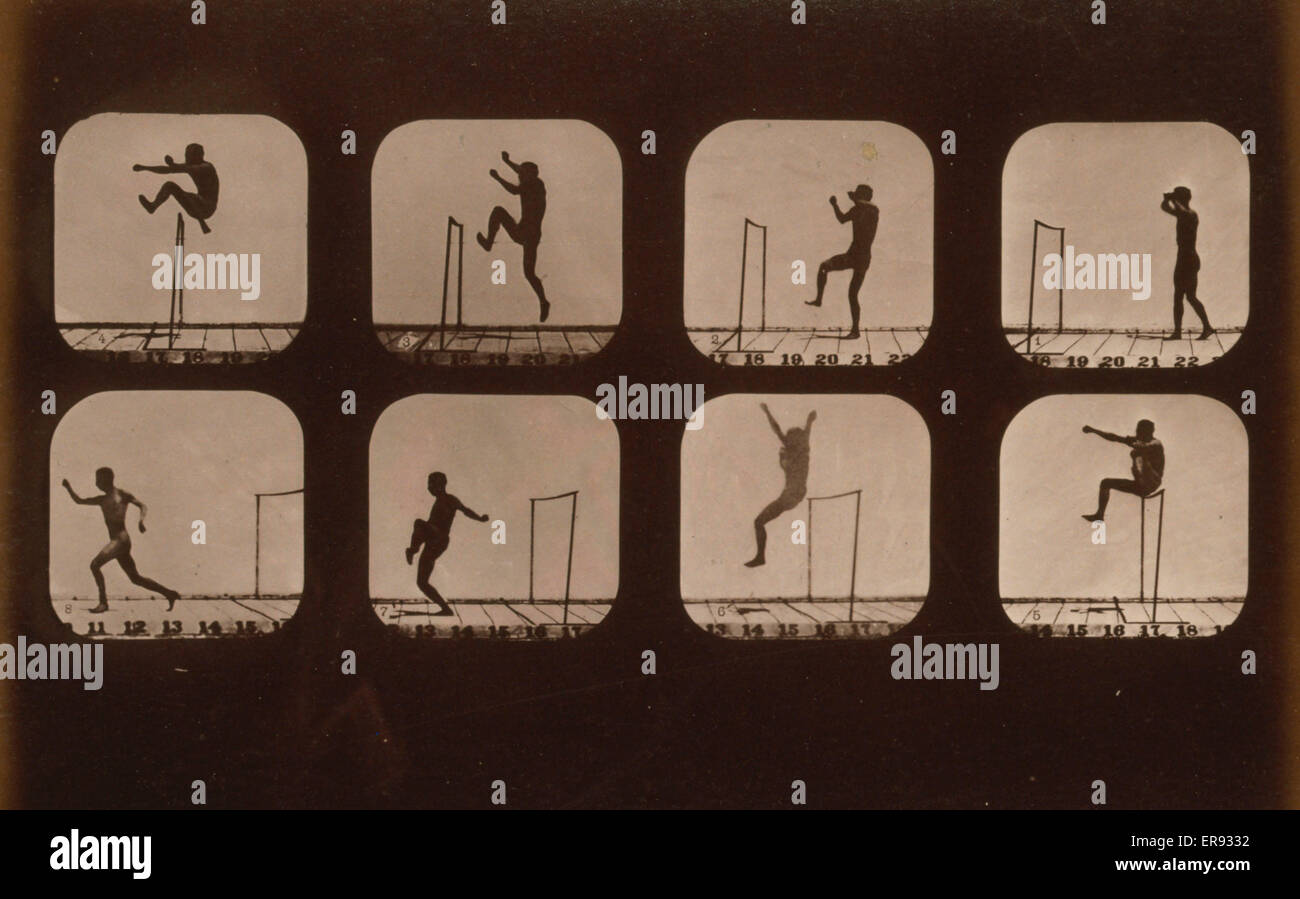 Athletes. Walking high leap Stock Photo - Alamy