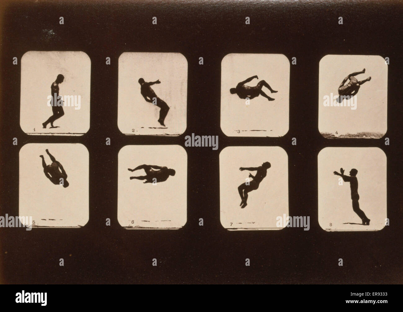 Athletes. Twisting summersault Stock Photo - Alamy