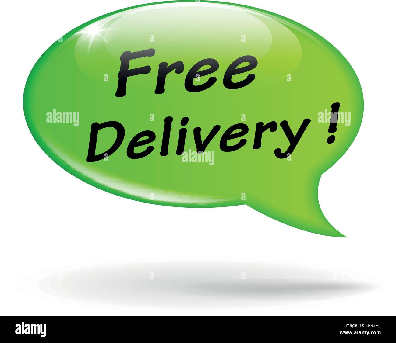 Delivery text Stock Vector Images - Alamy