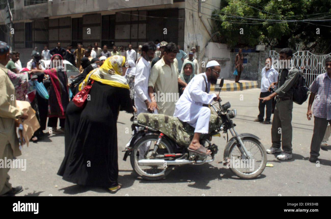 Residents of Mehran Town are protesting against demolition of their ...