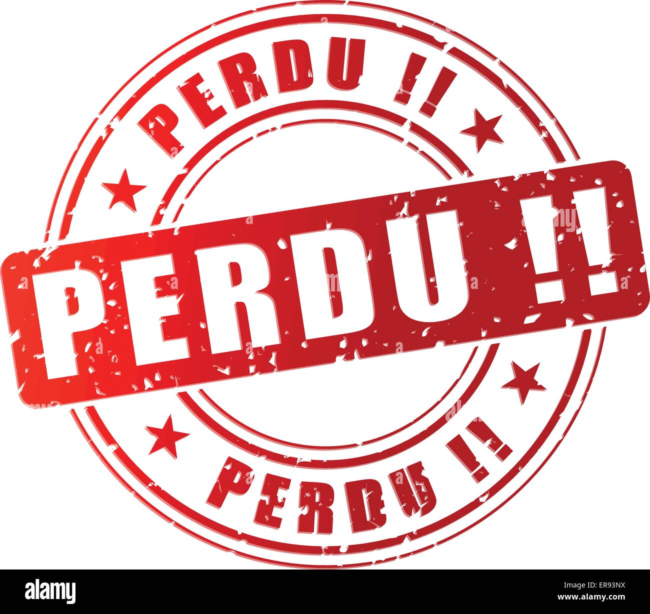 Vector illustration of red lost stamp icon Stock Vector Image & Art - Alamy