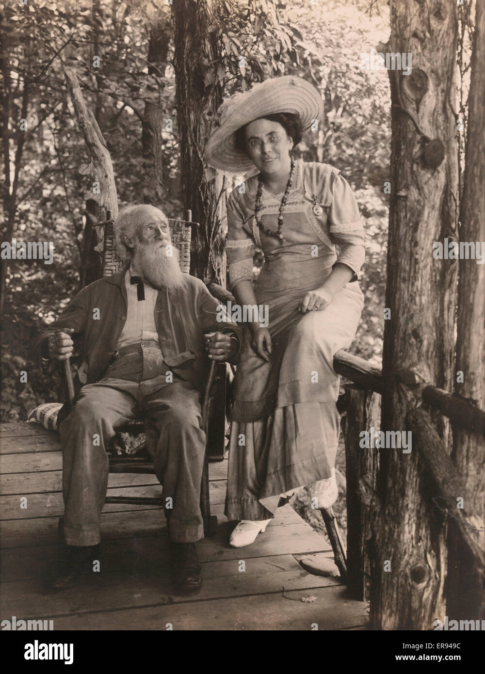 Jessie T. Beals with John Burroughs Stock Photo - Alamy