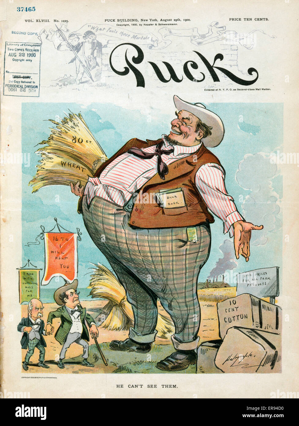 William jennings bryan cartoon hi-res stock photography and images - Alamy