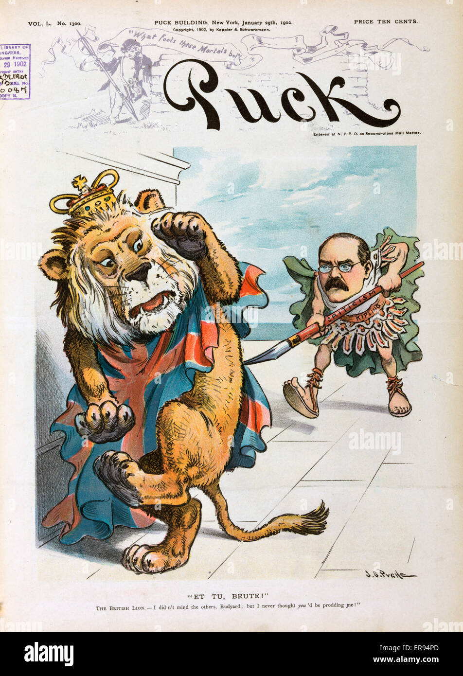 Rudyard kipling cartoon hi-res stock photography and images - Alamy