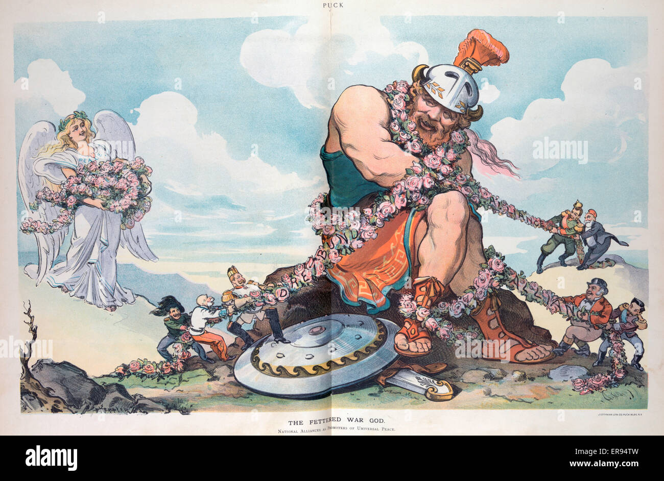 The fettered war god Stock Photo - Alamy