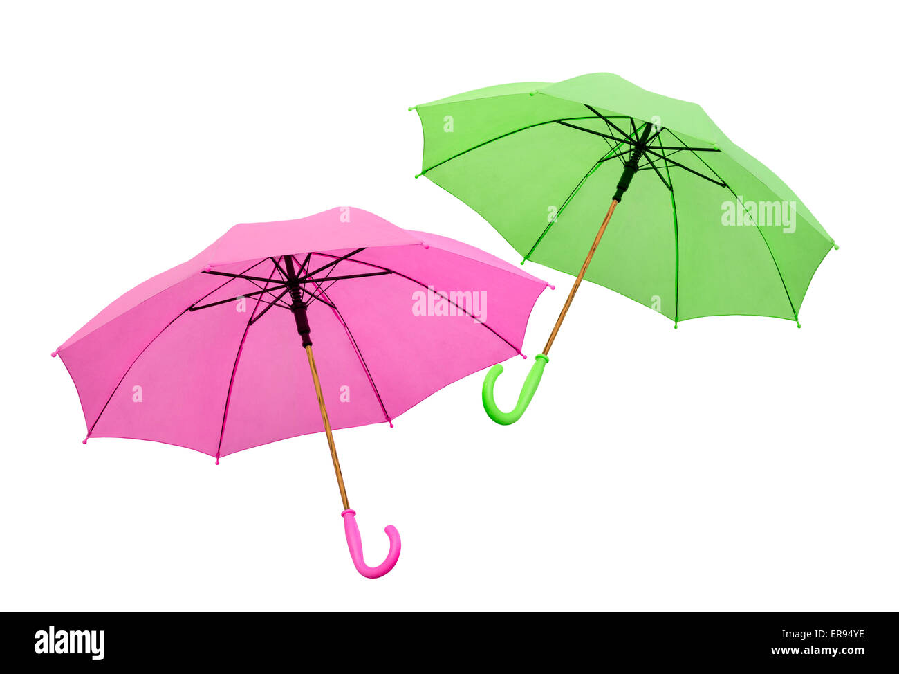two umbrellas the isolated Stock Photo - Alamy