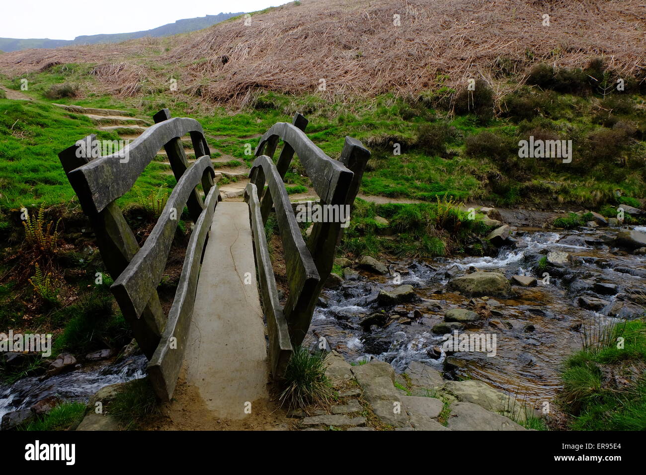 bridge over stream Stock Photo - Alamy