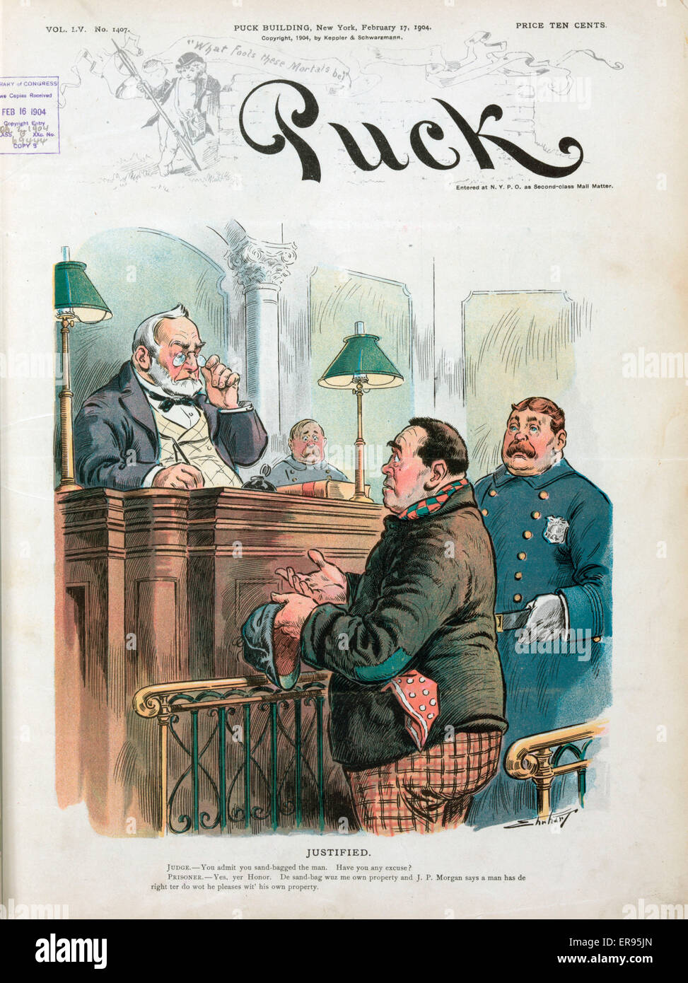 Judge magazine cartoon hi-res stock photography and images - Alamy