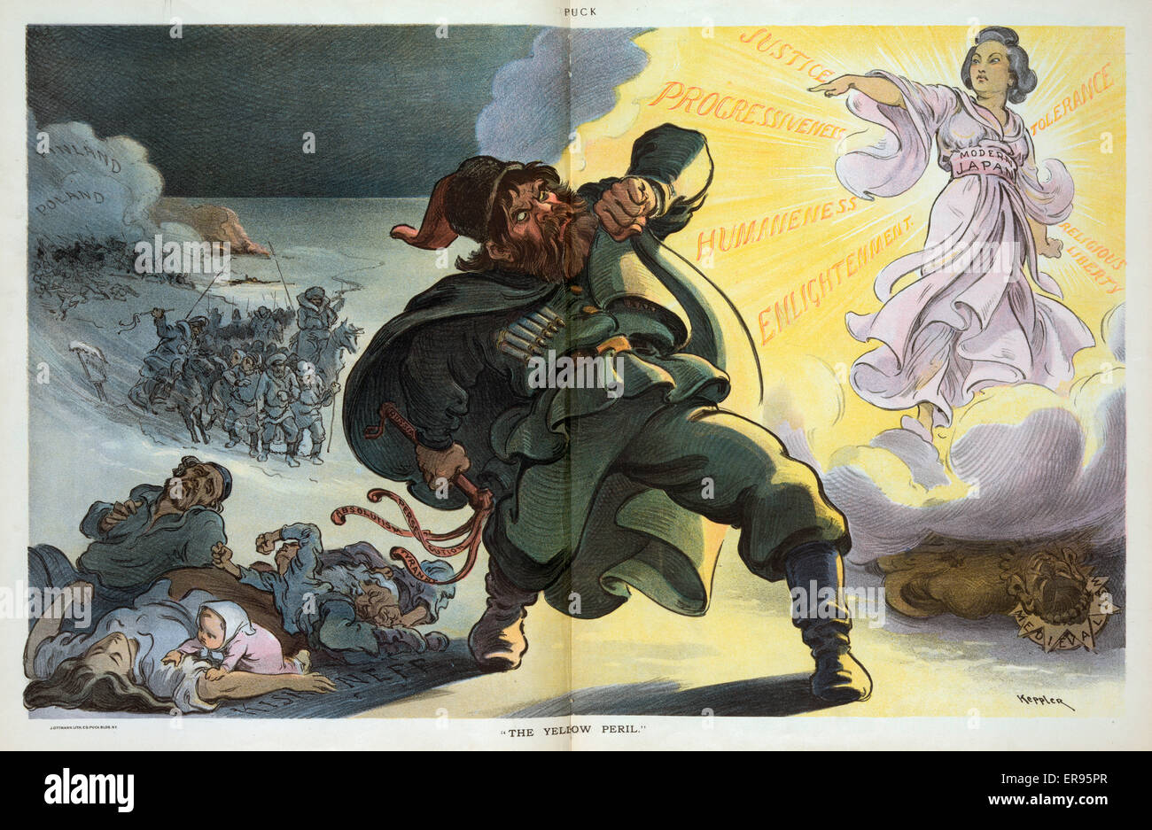 The yellow peril Stock Photo - Alamy