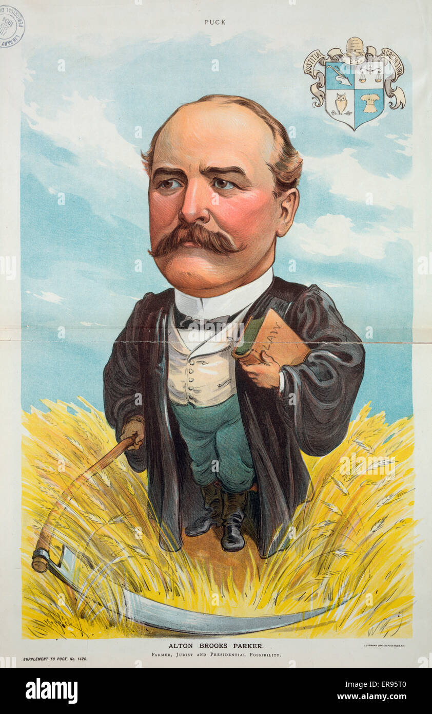 Alton Brooks Parker. Farmer, jurist and presidential possibi Stock ...
