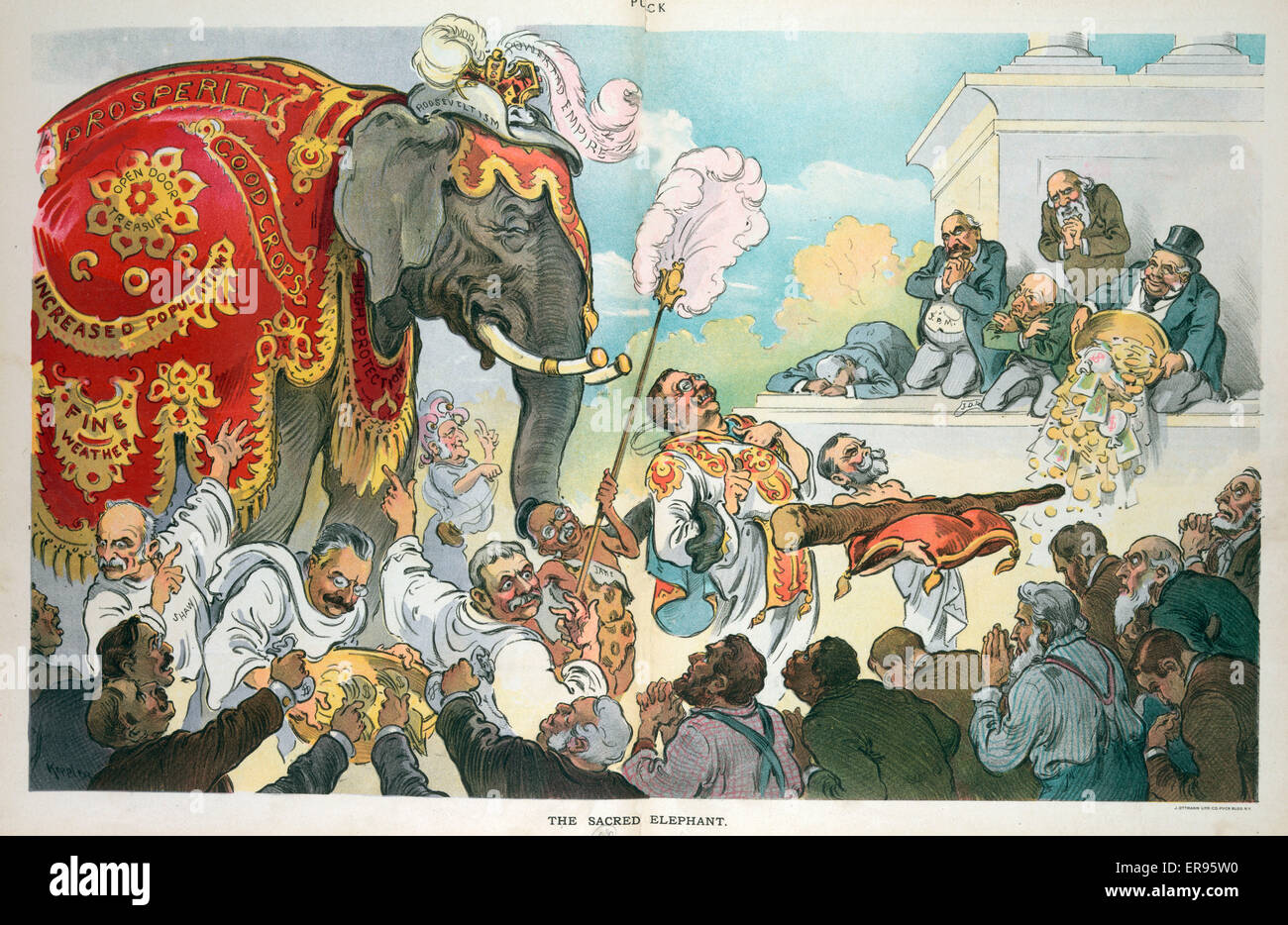 The sacred elephant Stock Photo - Alamy