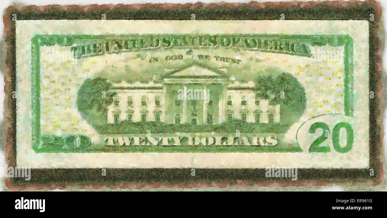 Illustrations Banknote 20 dollar USA,Currency Stock Photo - Alamy