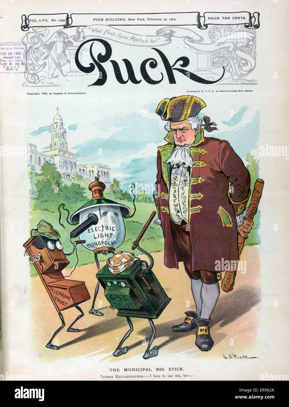 Puck cartoon magazine side hi-res stock photography and images - Alamy