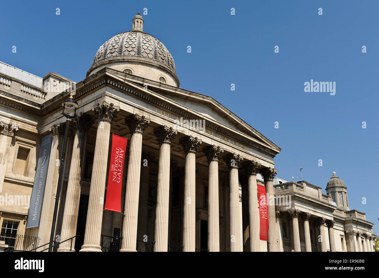 The National Gallery building will columns on the facade, London ...