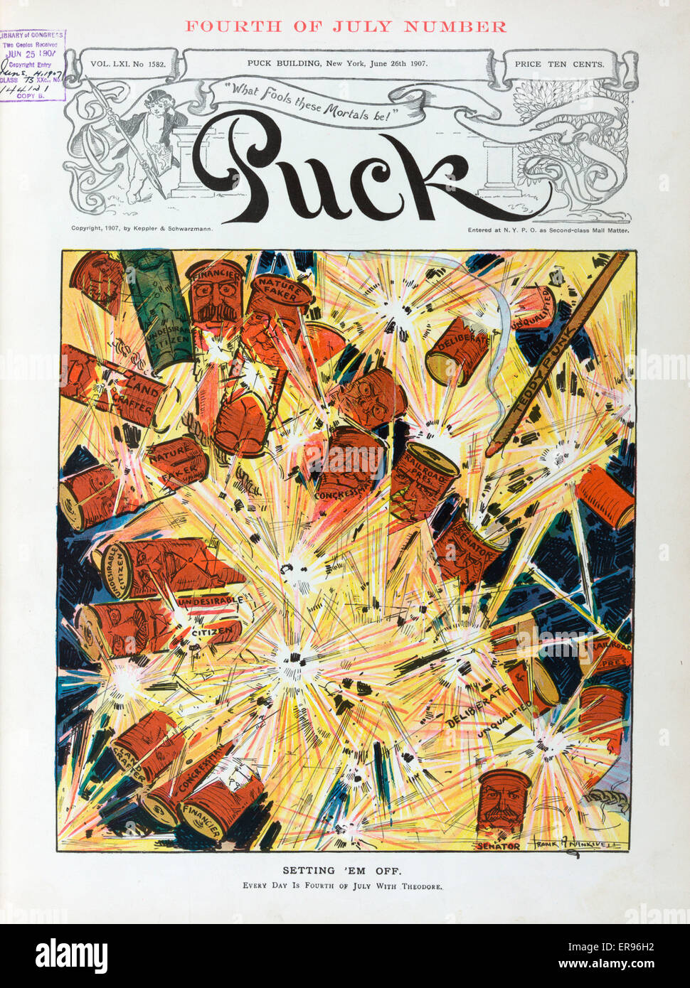 Setting 'em off Stock Photo - Alamy