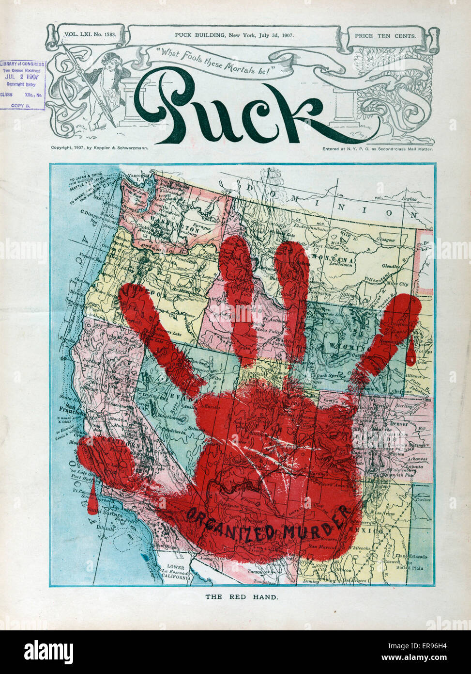 The red hand Stock Photo - Alamy