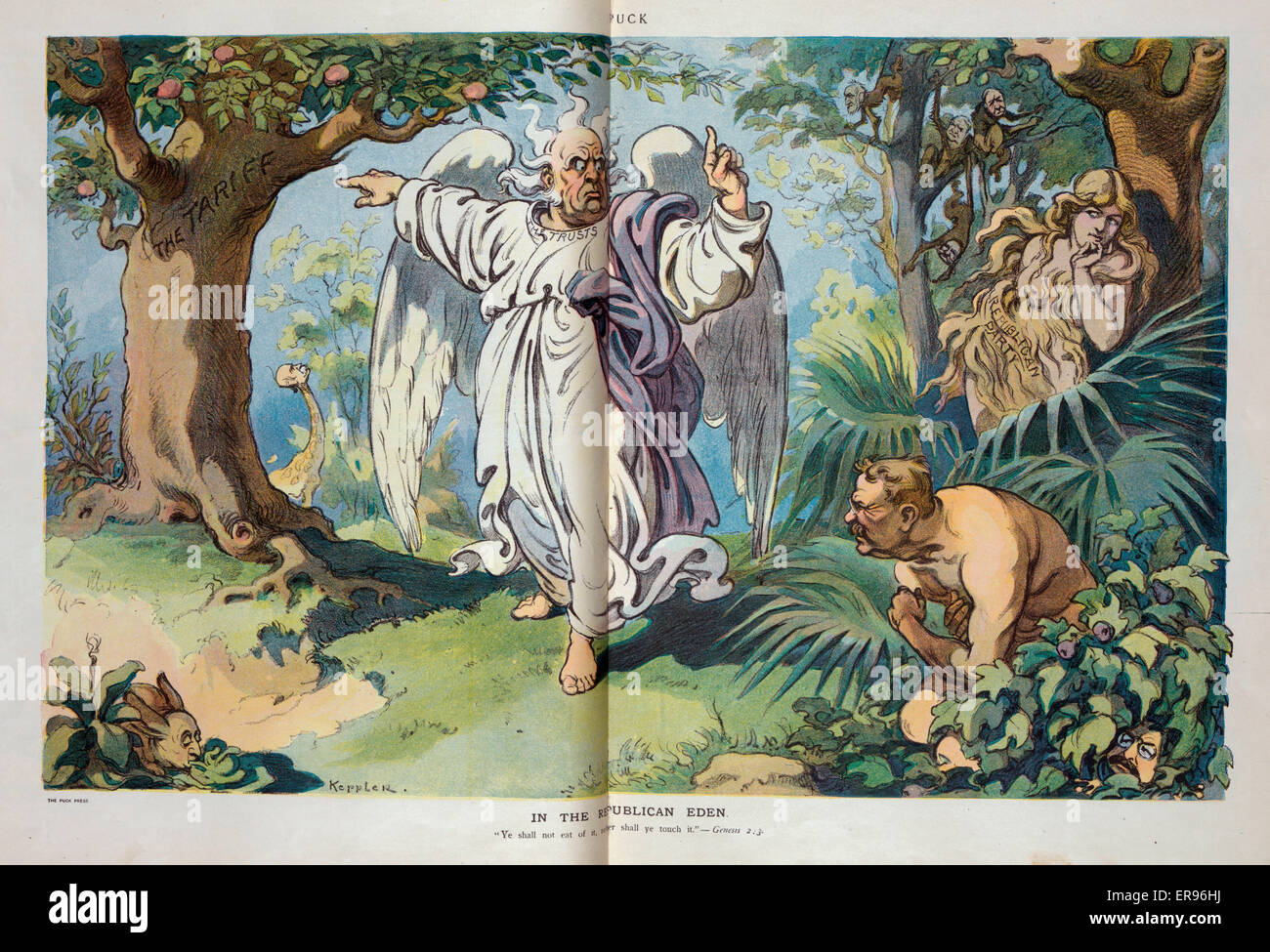 Adam eve hide their nakedness hi-res stock photography and images - Alamy