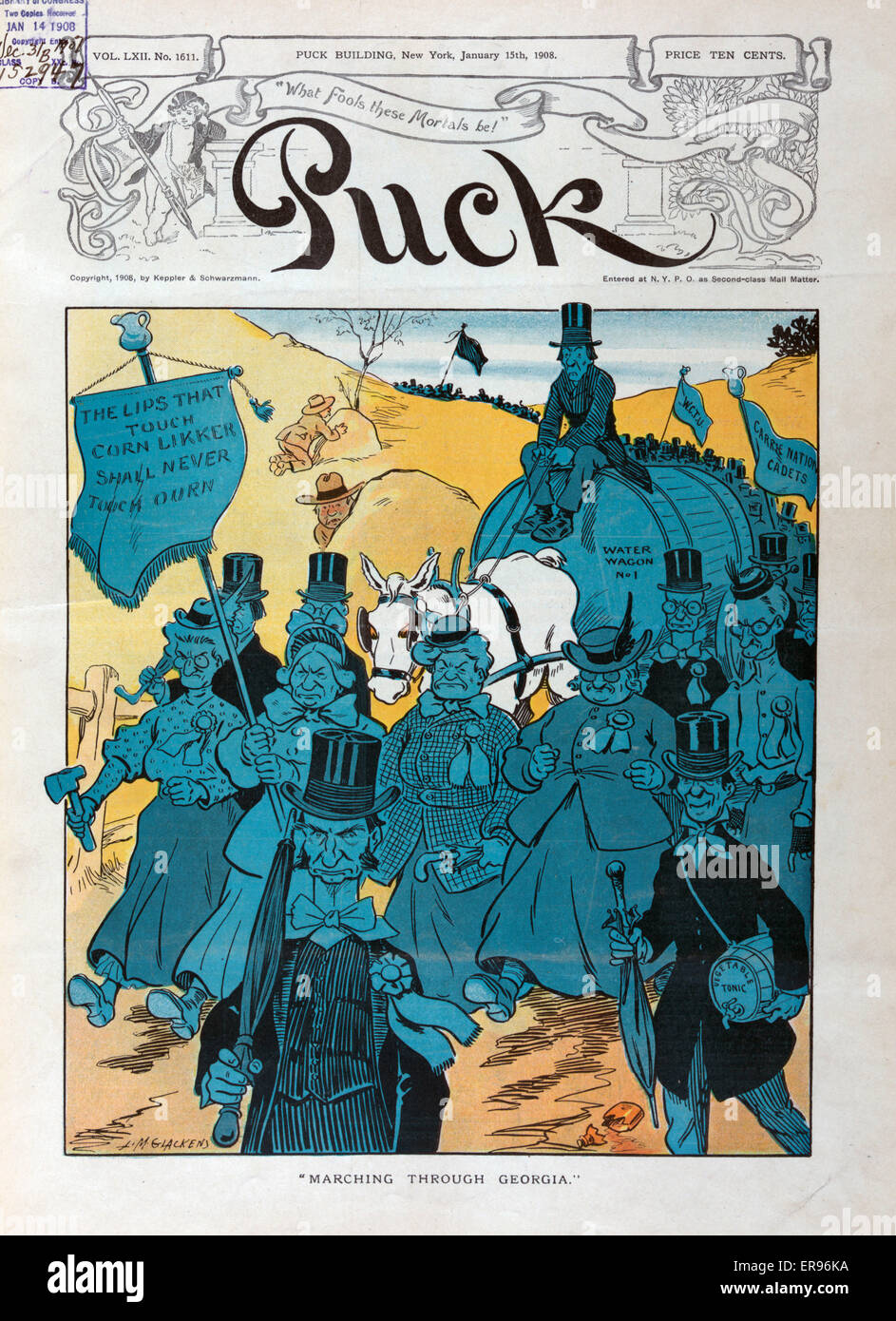 Carrie nation cartoon hi-res stock photography and images - Alamy