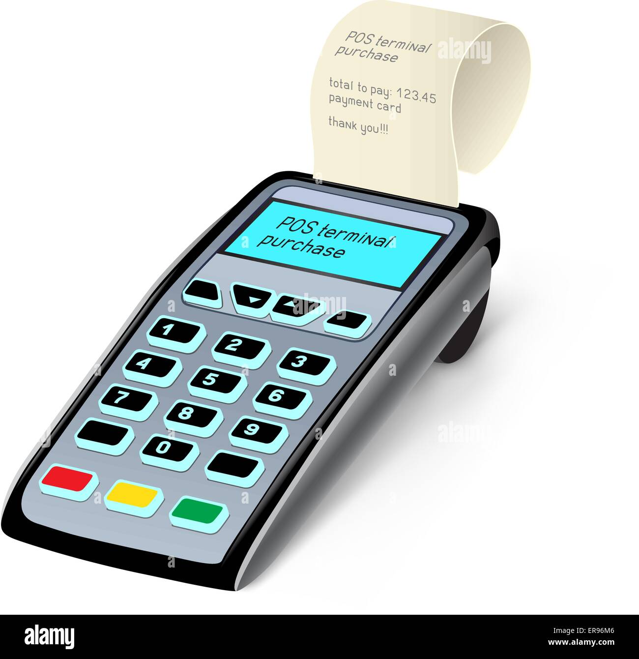 Pos modern cash register Stock Vector Images - Alamy