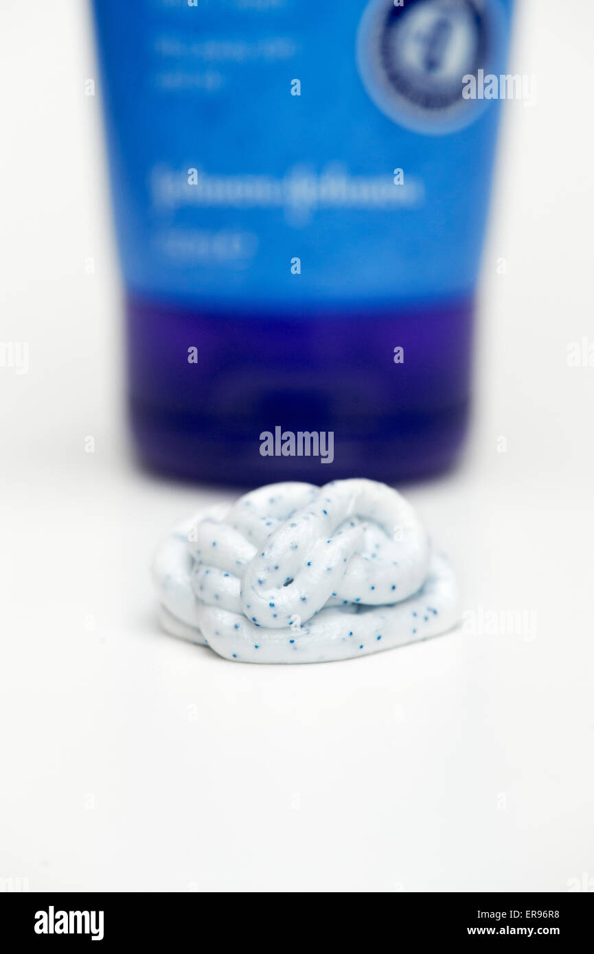Plastic microbeads in a facial scrub product Stock Photo - Alamy
