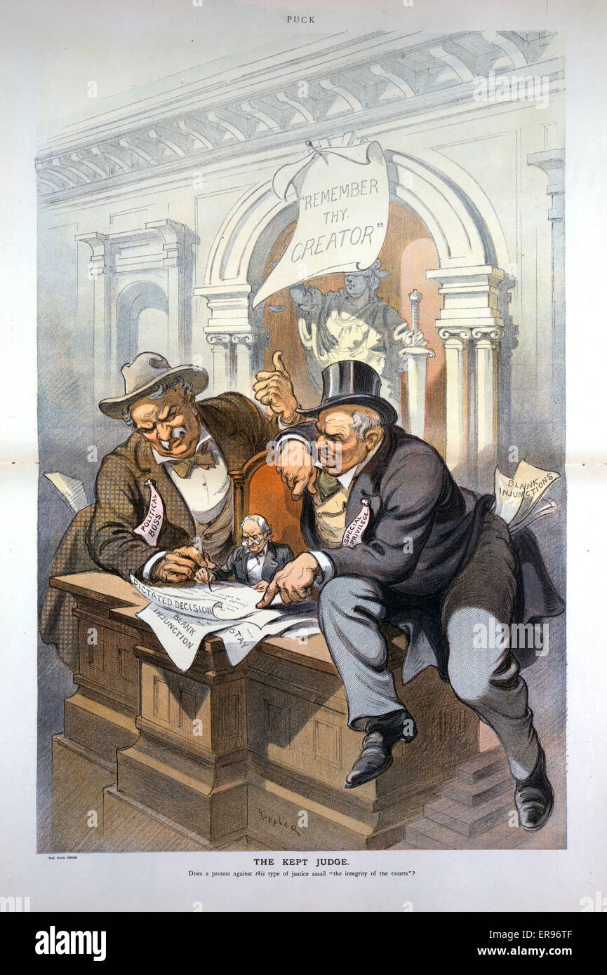 Judge magazine cartoon hi-res stock photography and images - Alamy