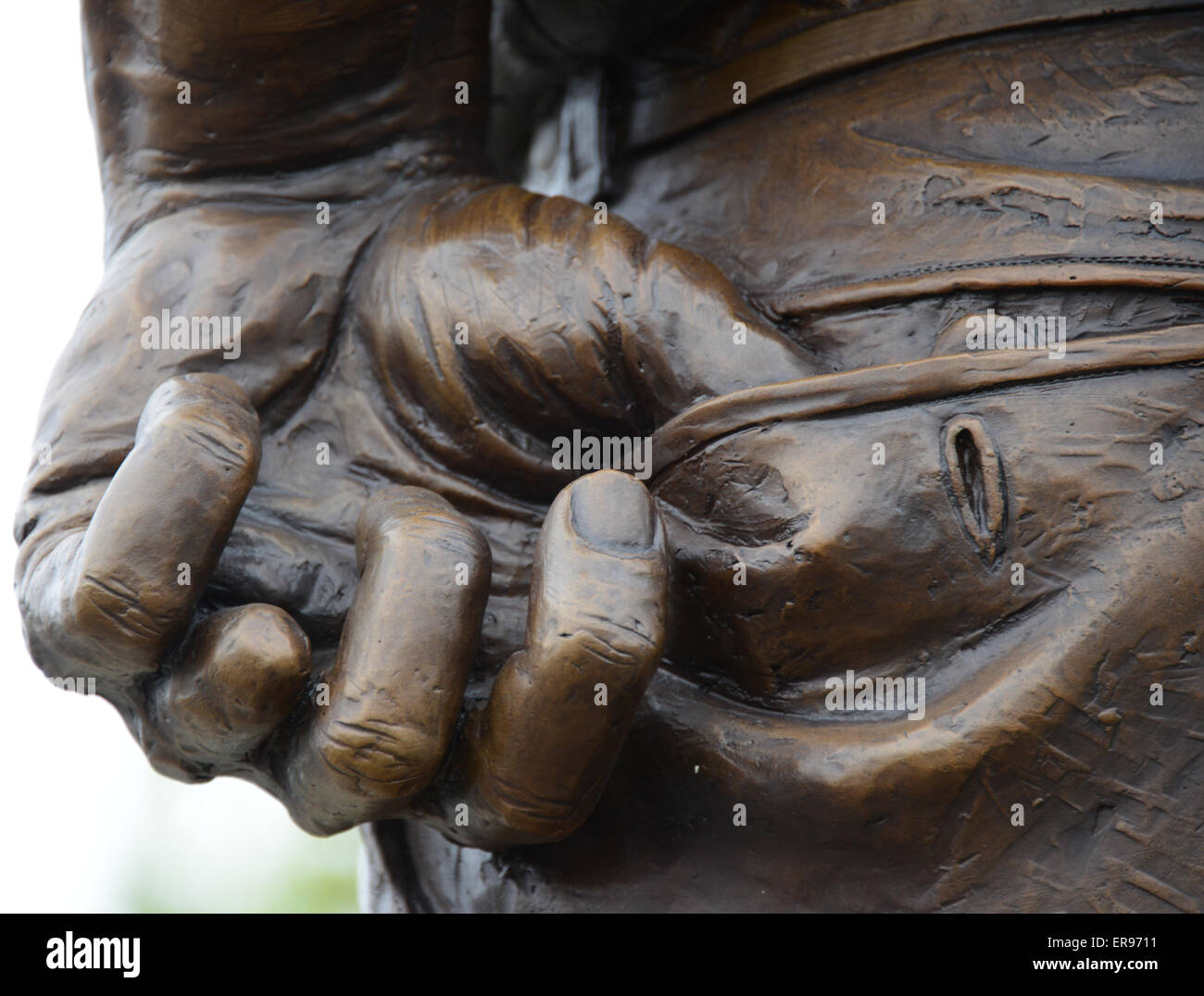 Fleet Admiral Chester William Nimitz bronze statue in Troutdale Stock ...