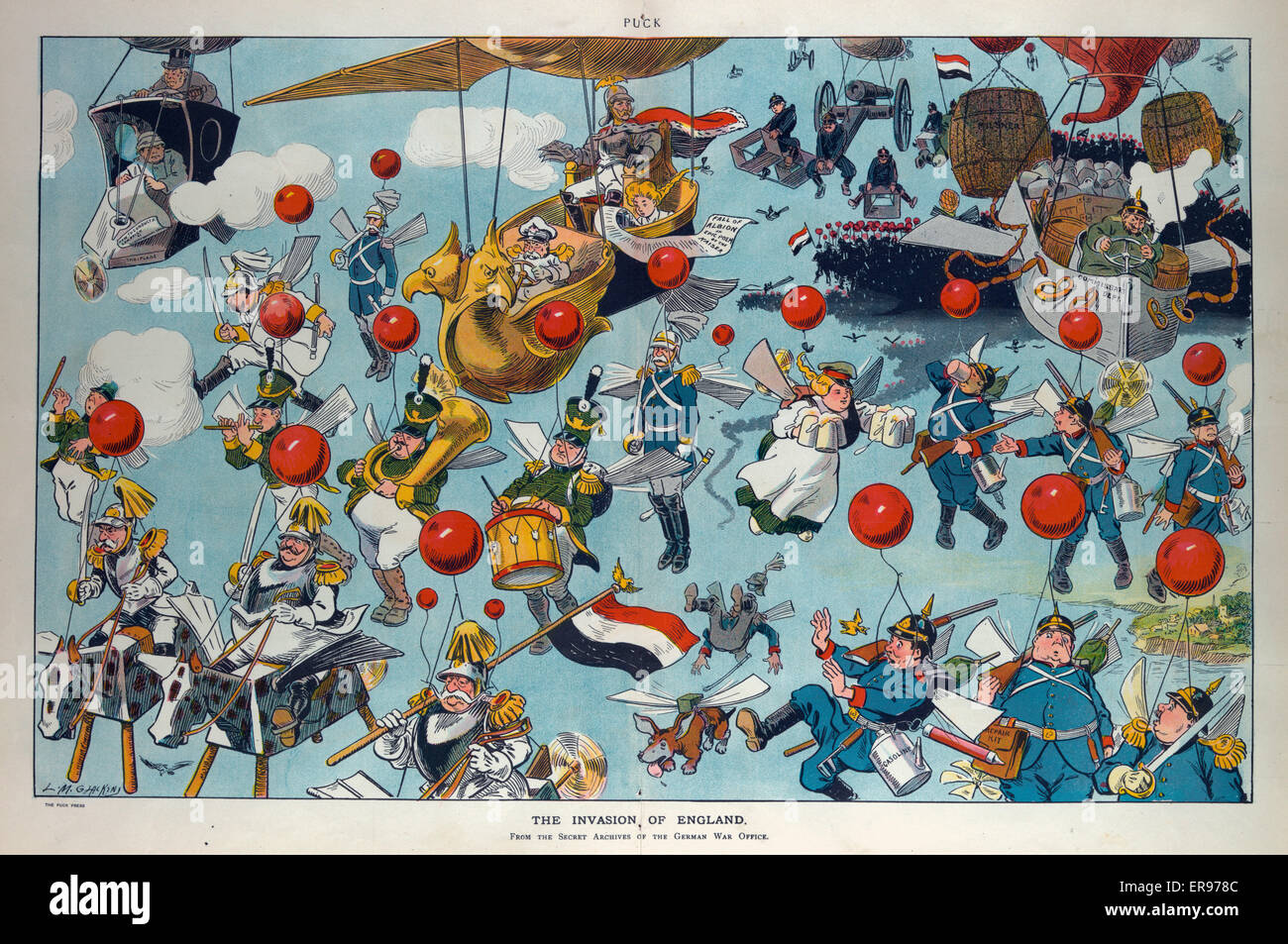 The invasion of England Stock Photo - Alamy