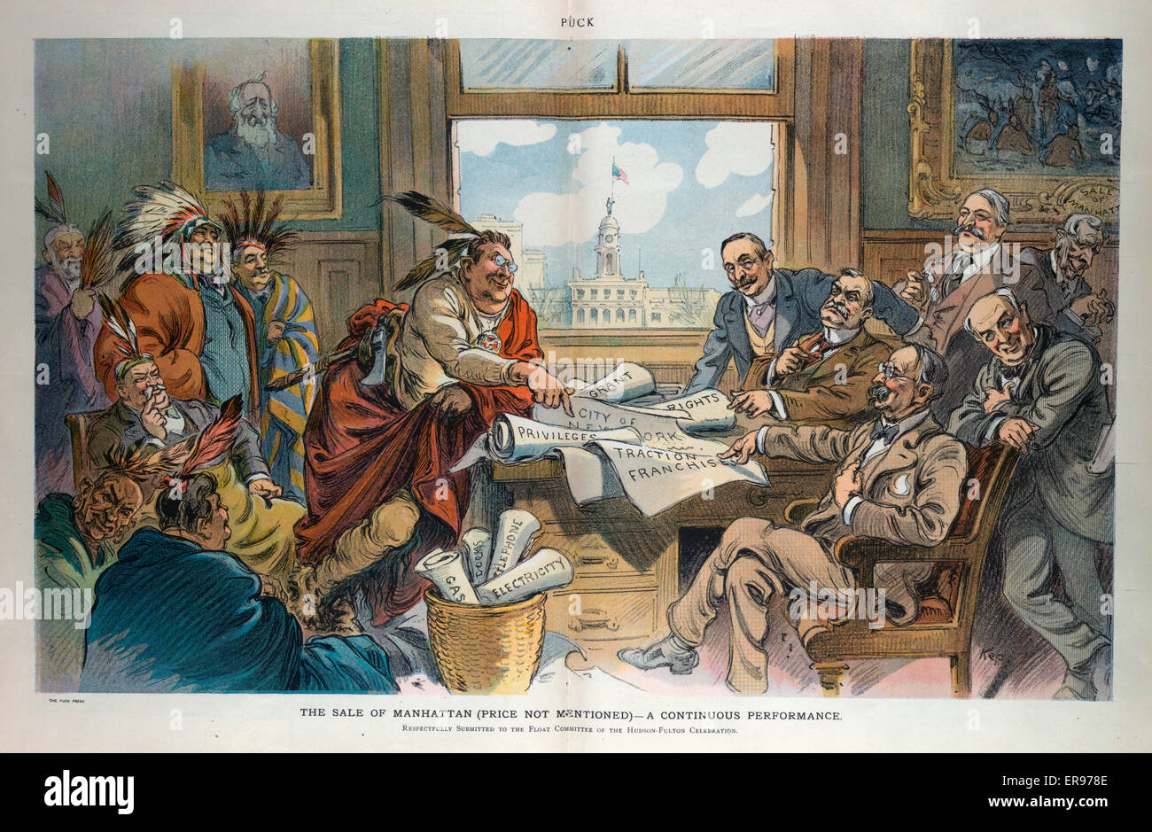 The sale of Manhattan (price not mentioned) - a continuous p Stock ...