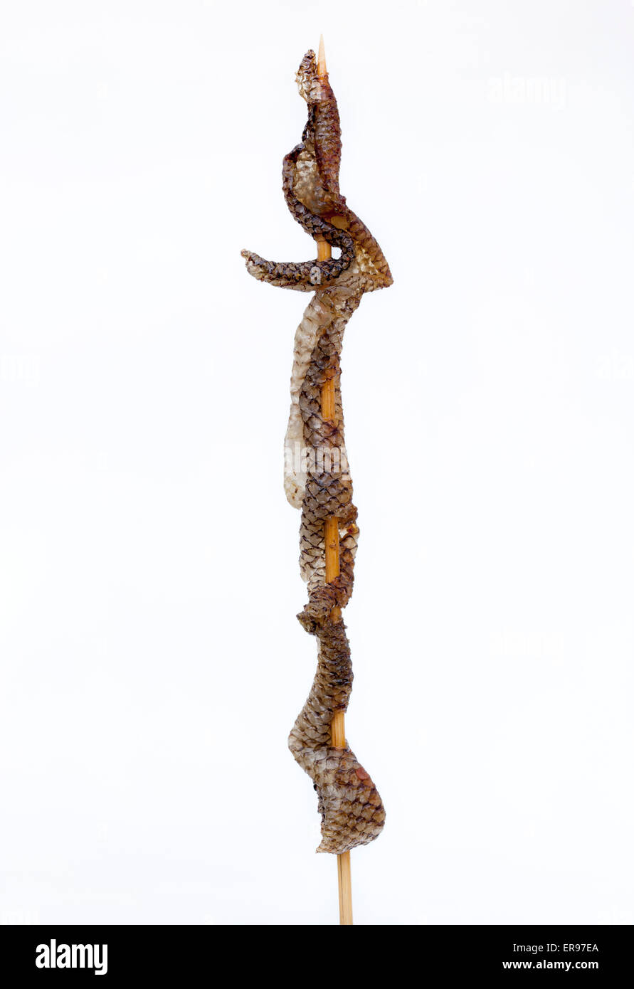 Cooked Snake on sale at Wangfujing Night Market Beijing - An example of ...