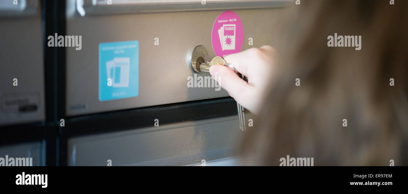 Mail box, key Stock Photo - Alamy