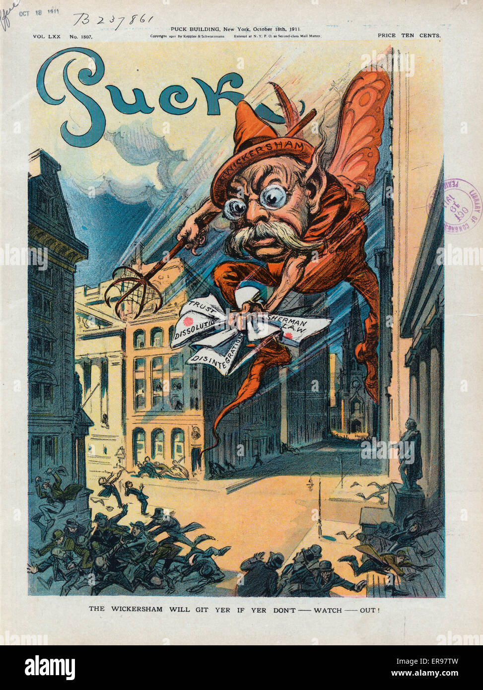 The Wickersham will git yer if yer don't - watch - out! Stock Photo - Alamy