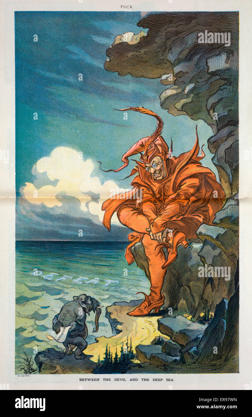 Cartoon illustration devil sitting hi-res stock photography and images ...