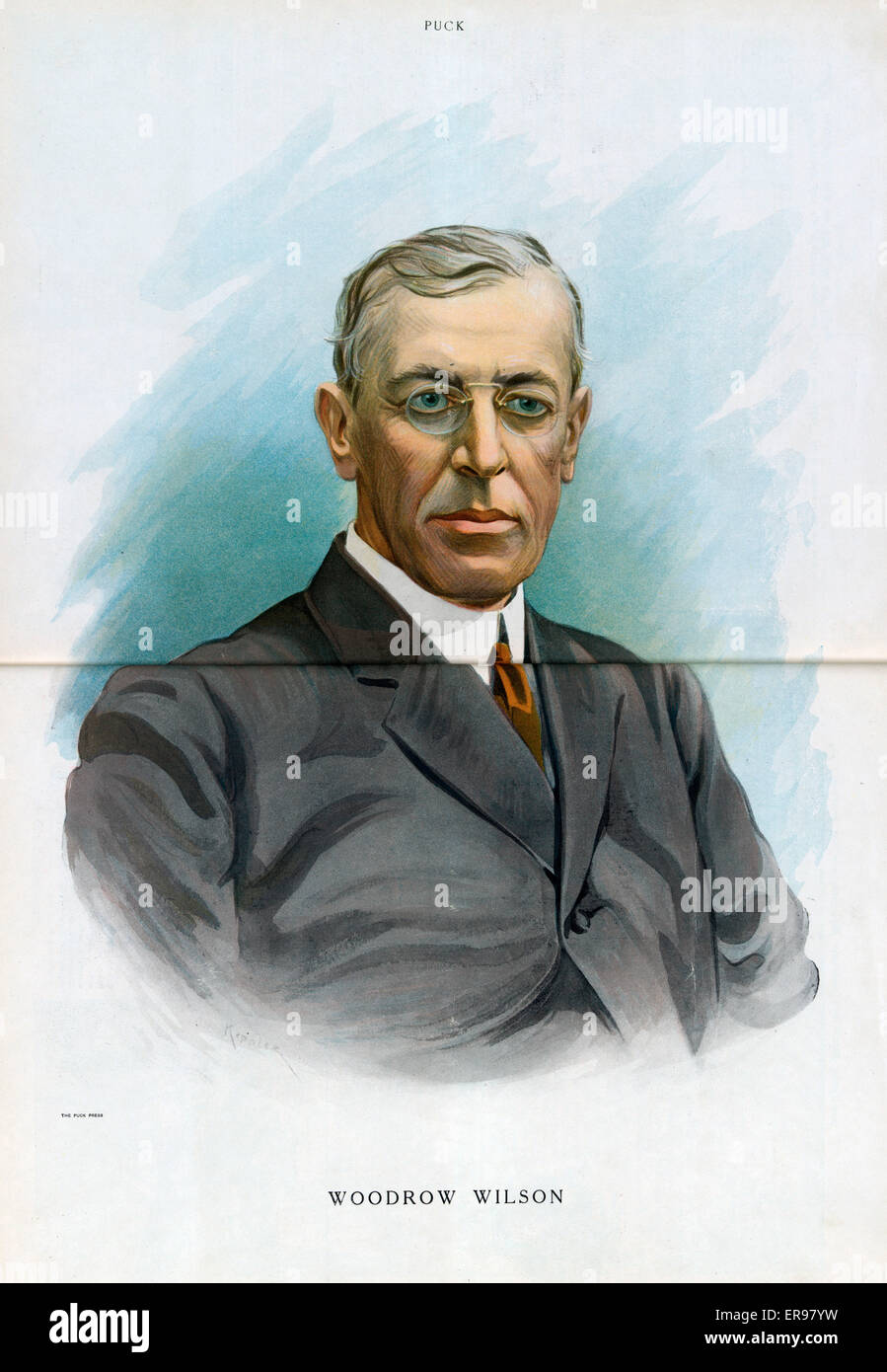 Woodrow wilson cartoon hi-res stock photography and images - Alamy