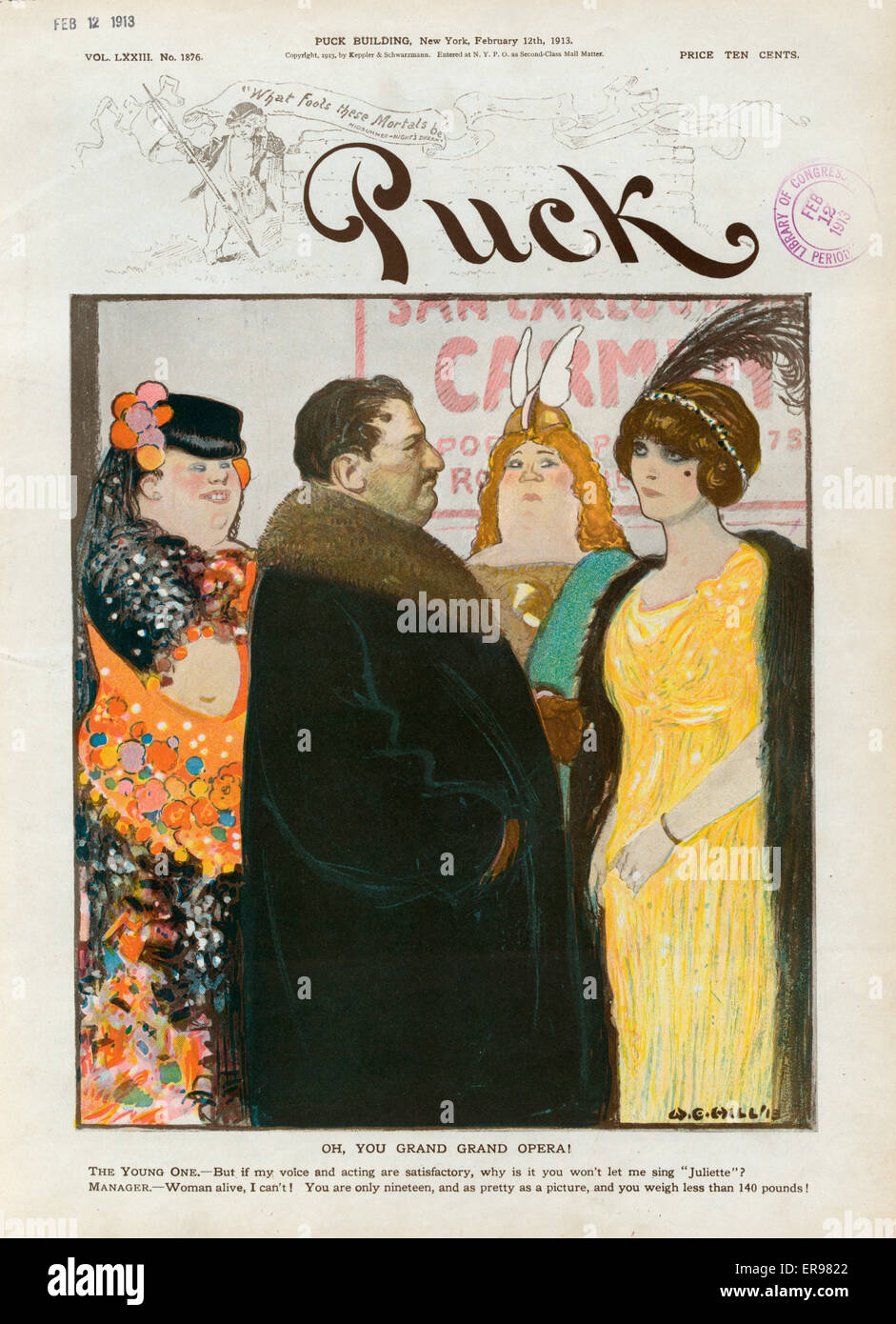 Singer opera cartoon hi-res stock photography and images - Alamy