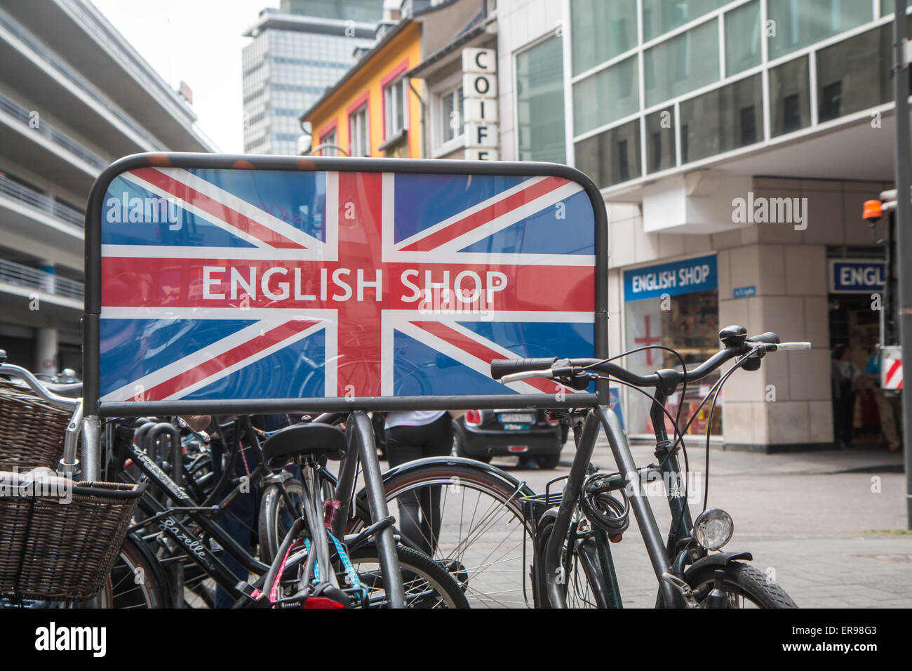 English shop sign Stock Photo - Alamy