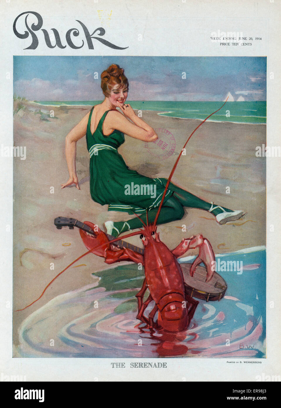 Serenade woman cartoon hi-res stock photography and images - Alamy