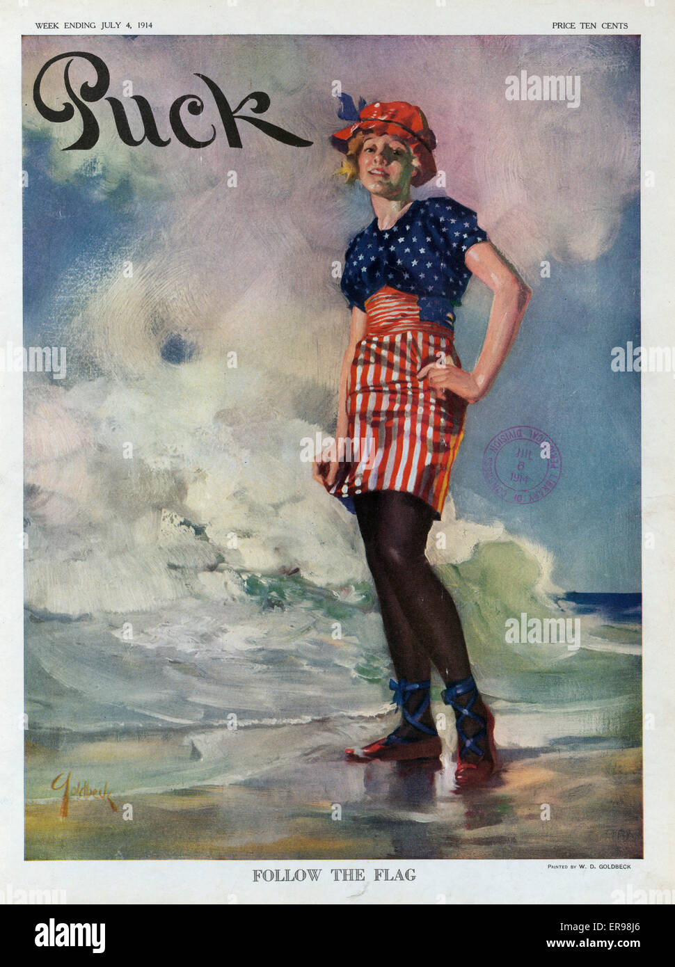 Follow the flag Stock Photo - Alamy