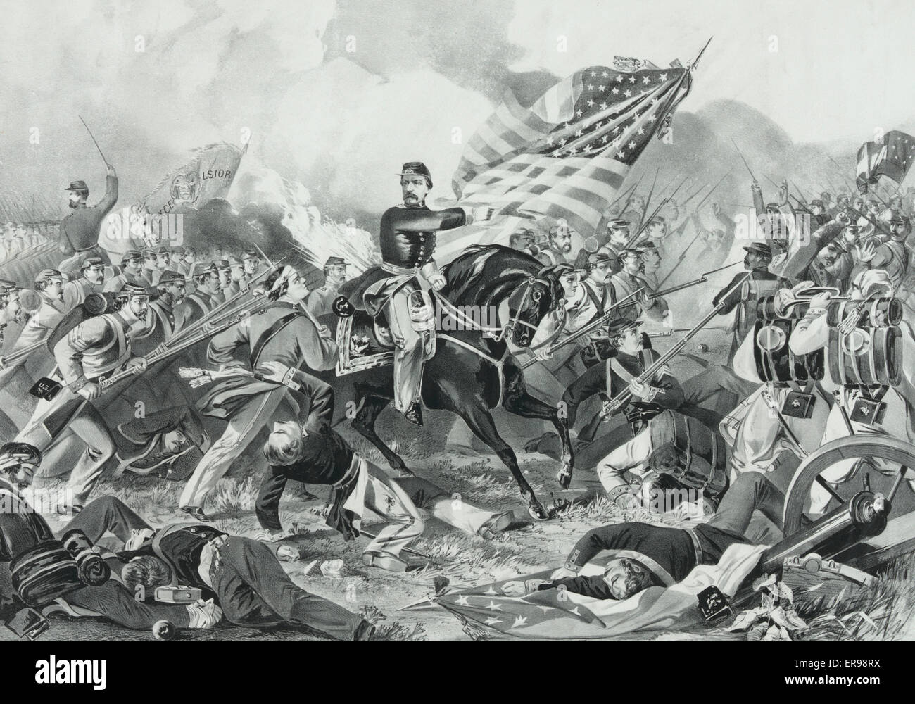 The Battle of Williamsburg, Va. May 5th 1862 Stock Photo - Alamy
