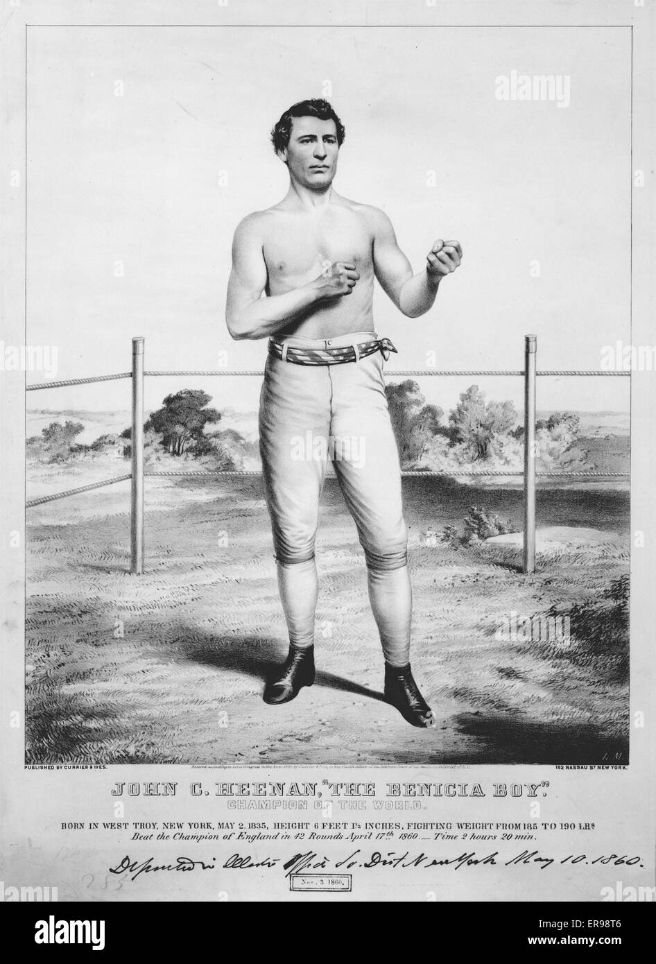 John c heenan boxer Black and White Stock Photos & Images - Alamy