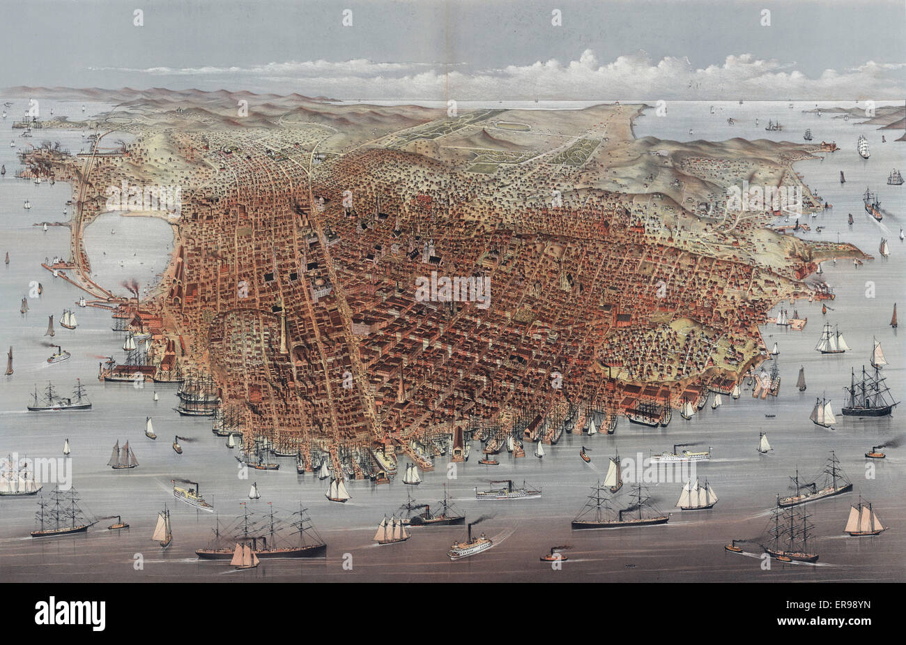 South bay map hi-res stock photography and images - Alamy