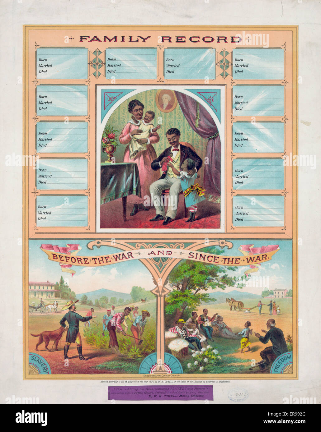 Family record. Before the war and since the war Stock Photo - Alamy