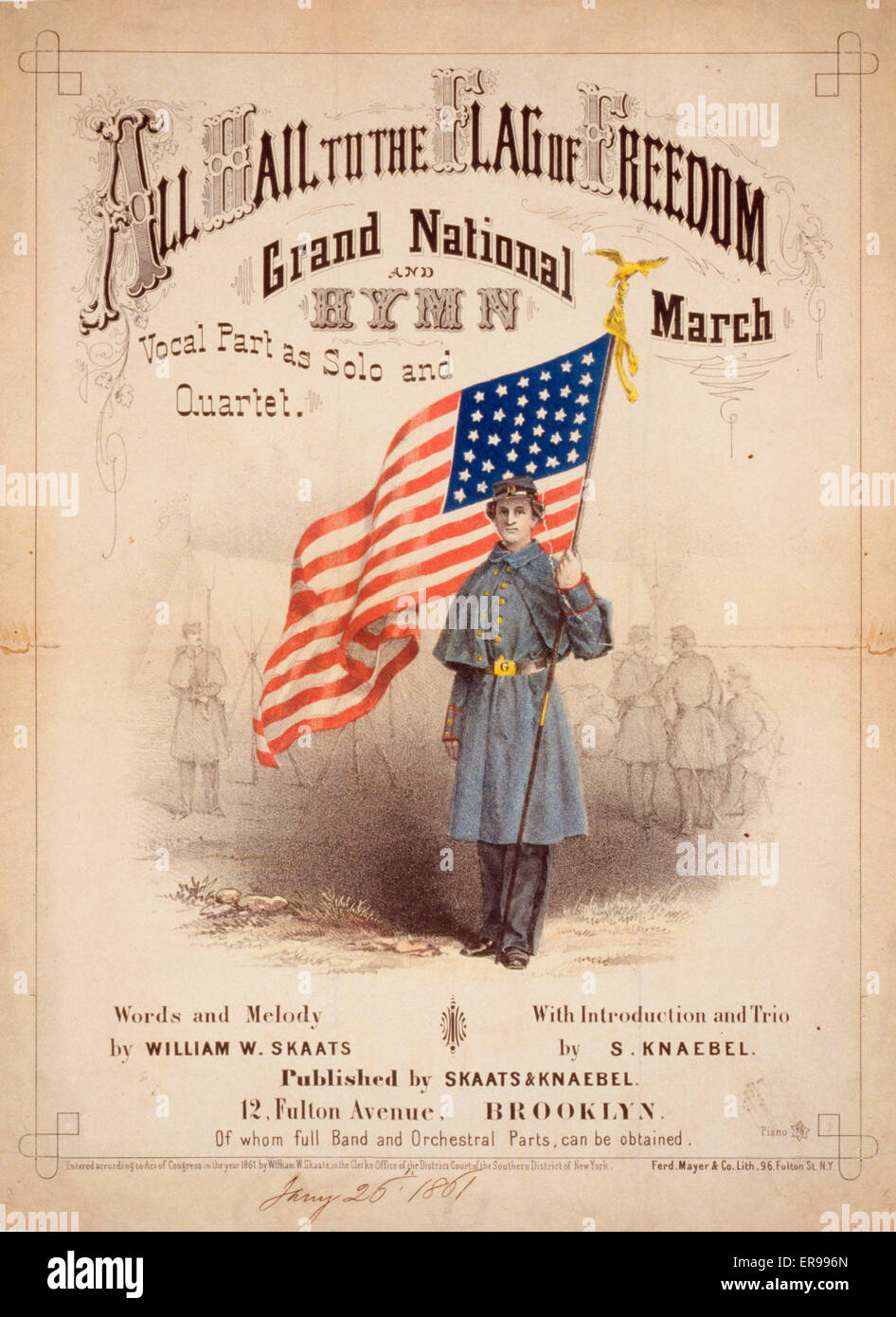 All hail to the flag of freedom Stock Photo - Alamy