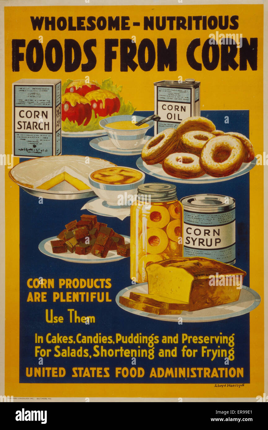 American corn poster hi-res stock photography and images - Alamy