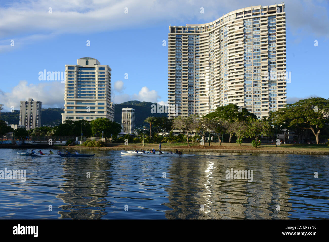 Buildings in Honolulu, Hawaii, USA Stock Photo - Alamy